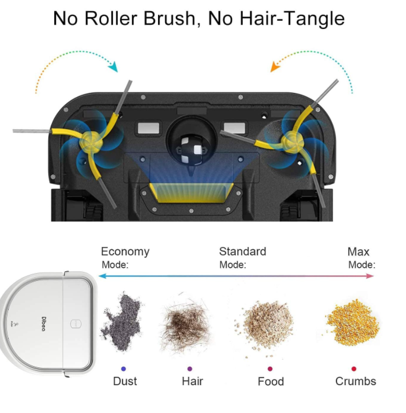 Dibea D500-A Plus Saug- und Wischroboter ab günstig kaufen (12/2025)