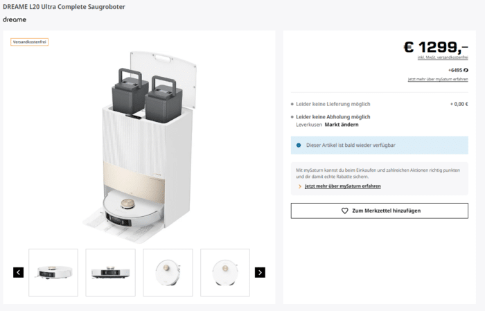 Dreame L20 Ultra Complete: Ein neuer Stern am Saugroboter-Himmel? (7. ...