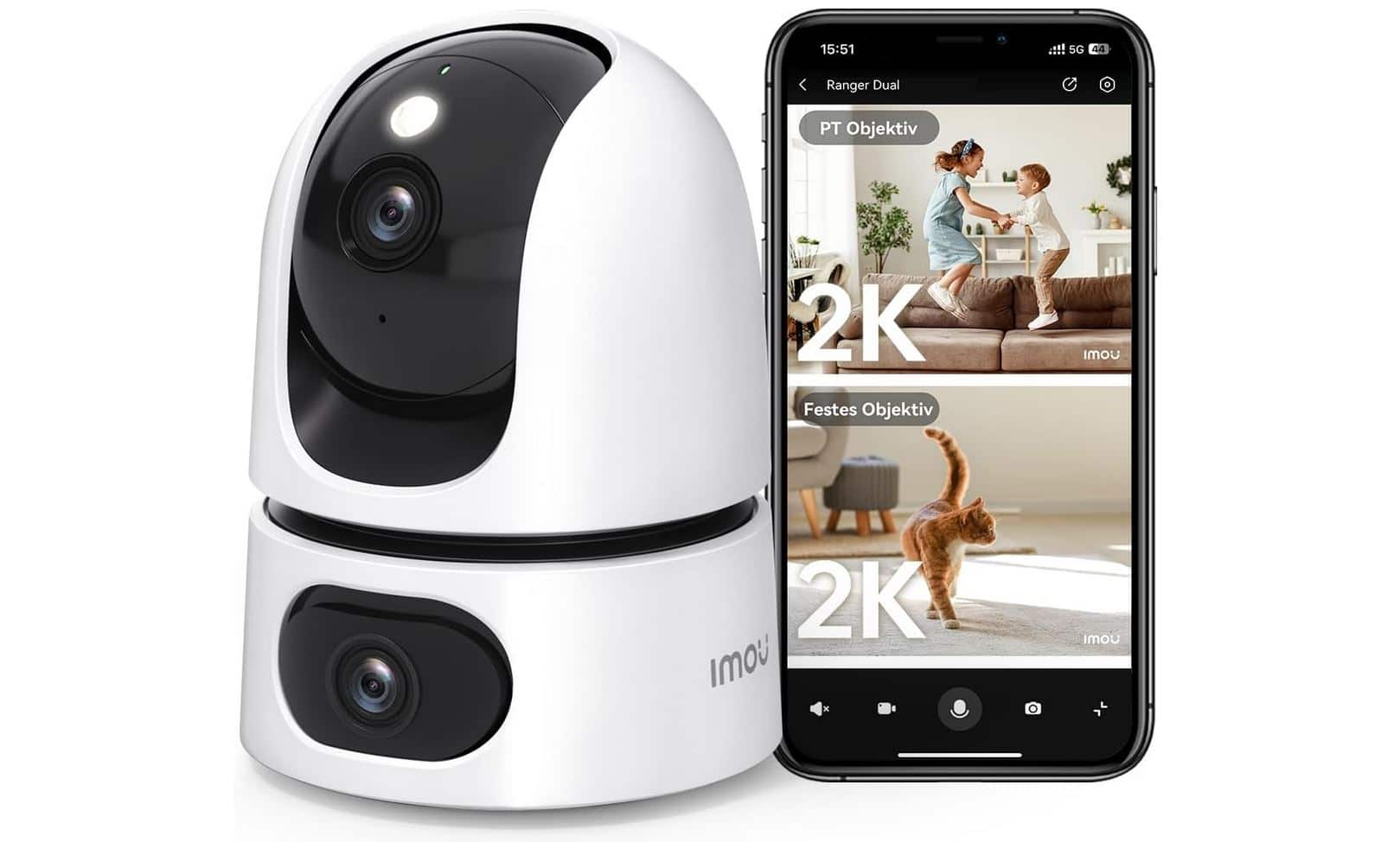 Imou Ranger Dual - Doppellinsensystem für gezielte und flexible Überwachung